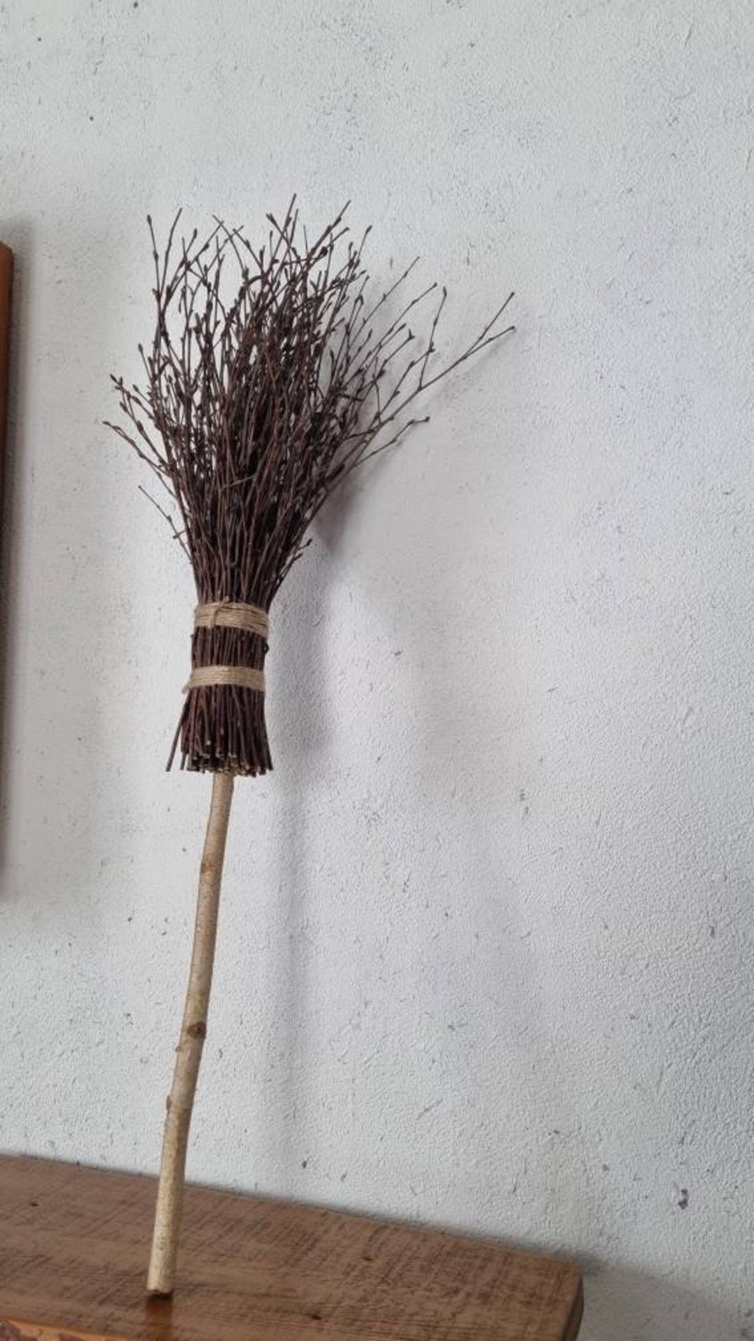 Real Birch Broom Natural Small Broom Decorative Broom Witch's Broom ...
