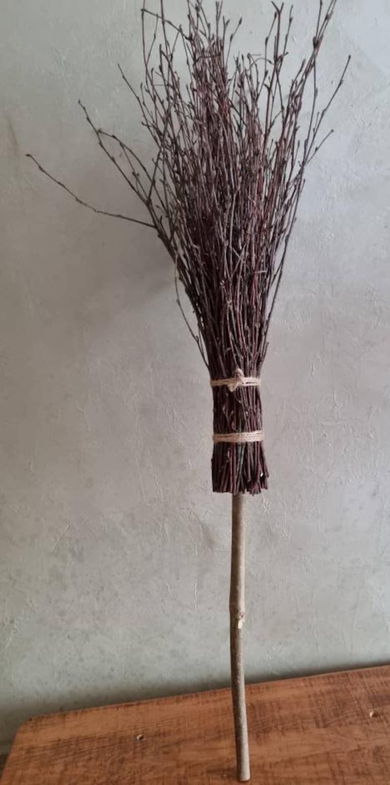 Real Birch Broom Natural Small Broom Decorative Broom Witch's Broom ...