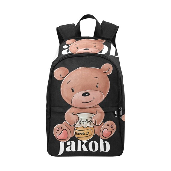 Custom Brown Bear Backpack Free Shipping Within the US - Etsy