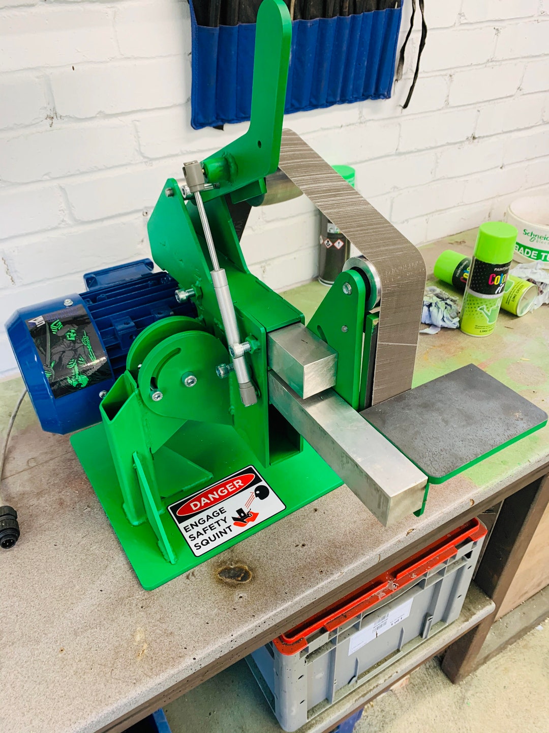 Belt Grinder .dxf File and Instructions - Combined Design Which Can Run ...