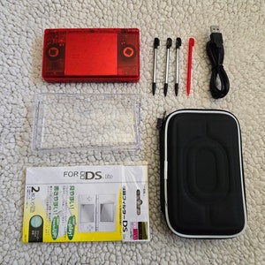 High Quality Custom Nintendo DS Lite- Clear Red - Etsy