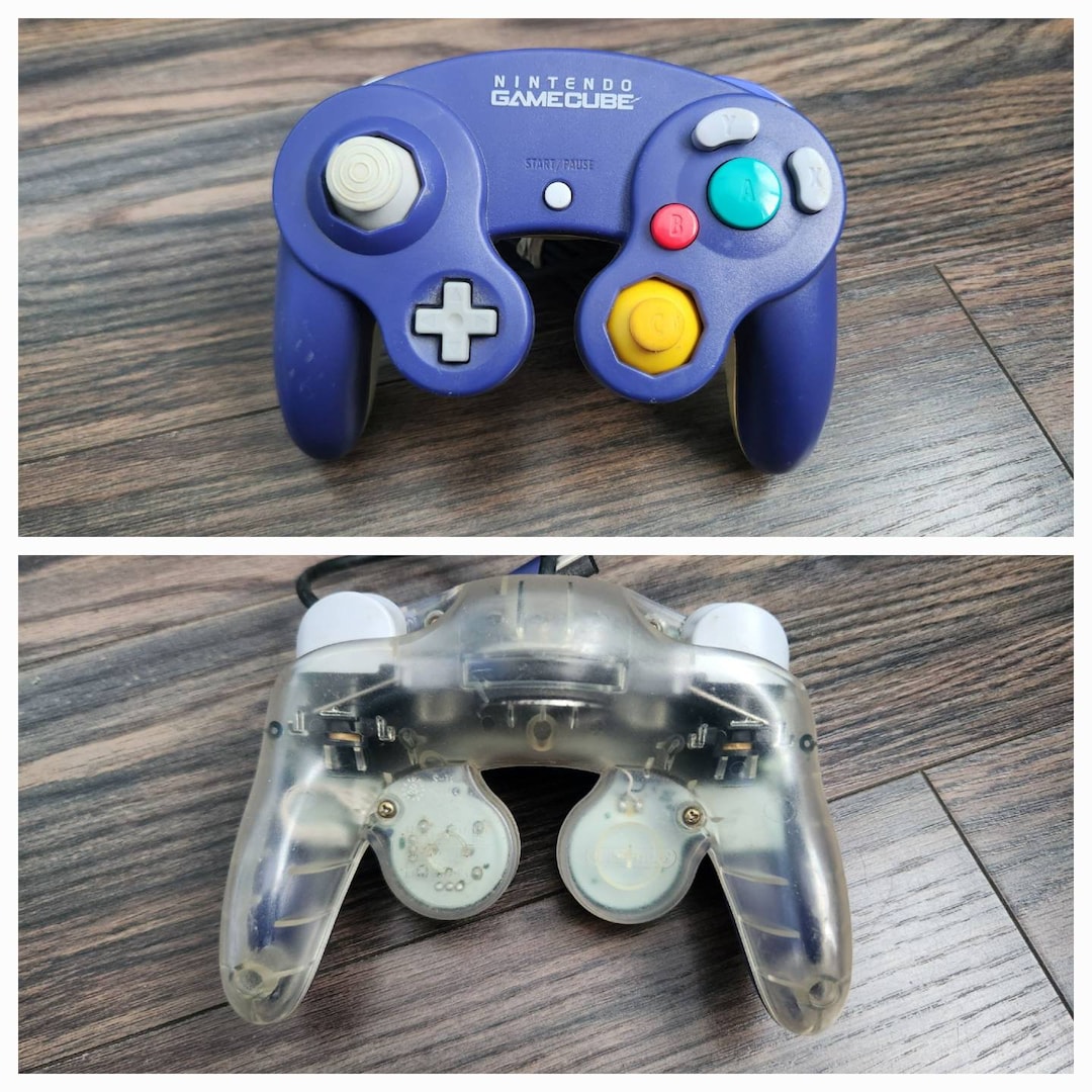 Official Nintendo Gamecube Controller Indigo/clear - Etsy