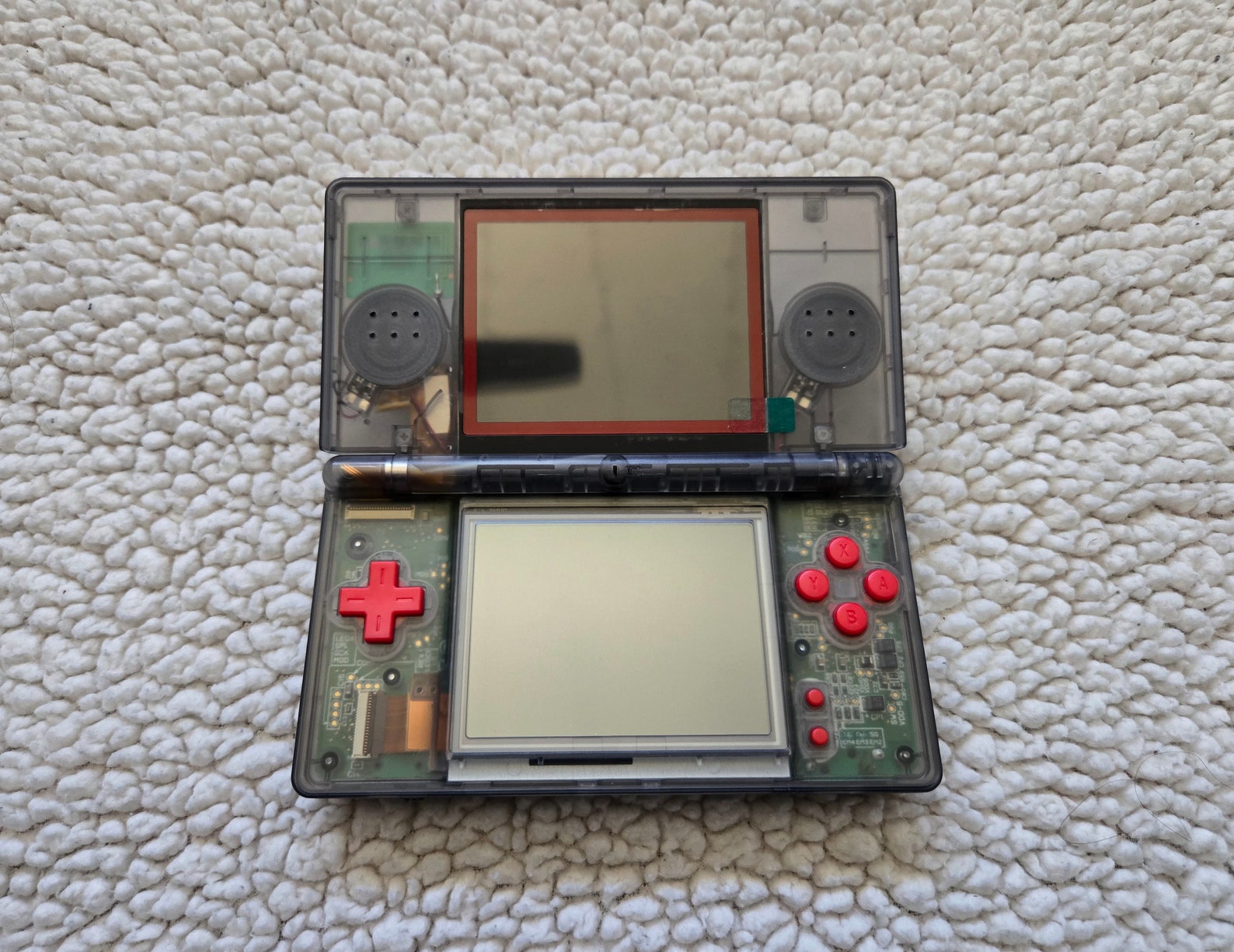 High Quality Custom Nintendo DS Lite- Smoke Gray W/ Red Buttons - Etsy
