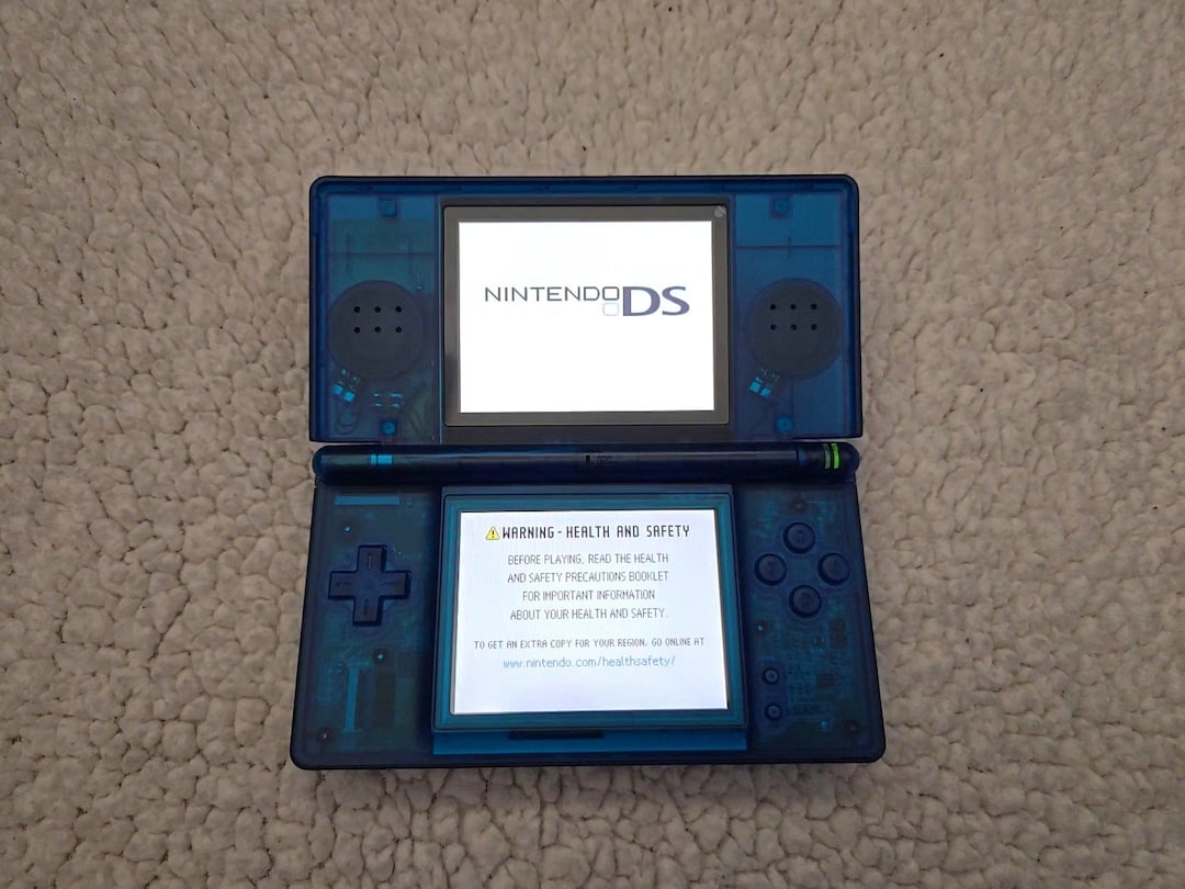 High Quality Custom Nintendo DS Lite- Clear Blue - Etsy