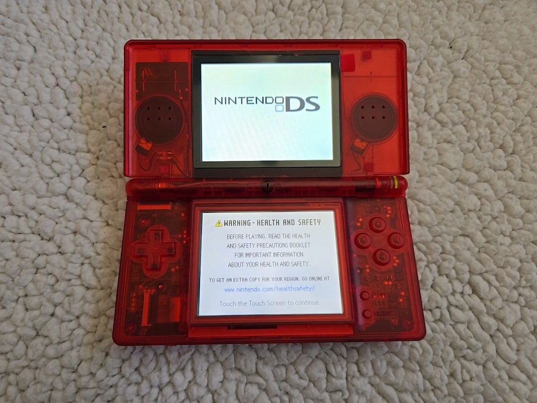 High Quality Custom Nintendo DS Lite- Clear Red - Etsy