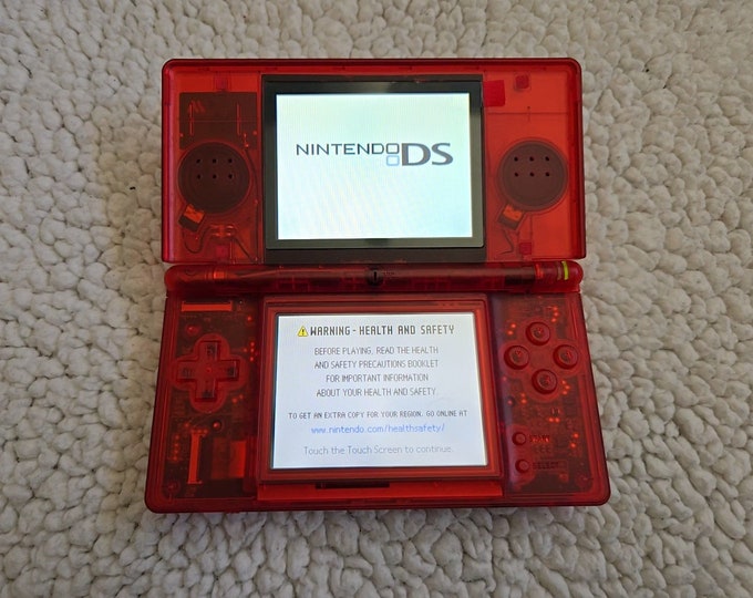 High Quality Custom Nintendo DS Lite- Clear Red - Etsy