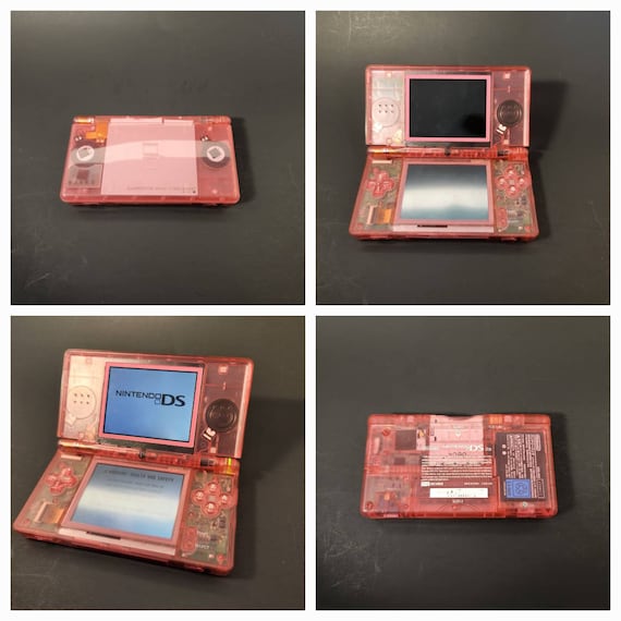 Nintendo DS Lite Transparent Handheld Console Game System & Charger USA ...