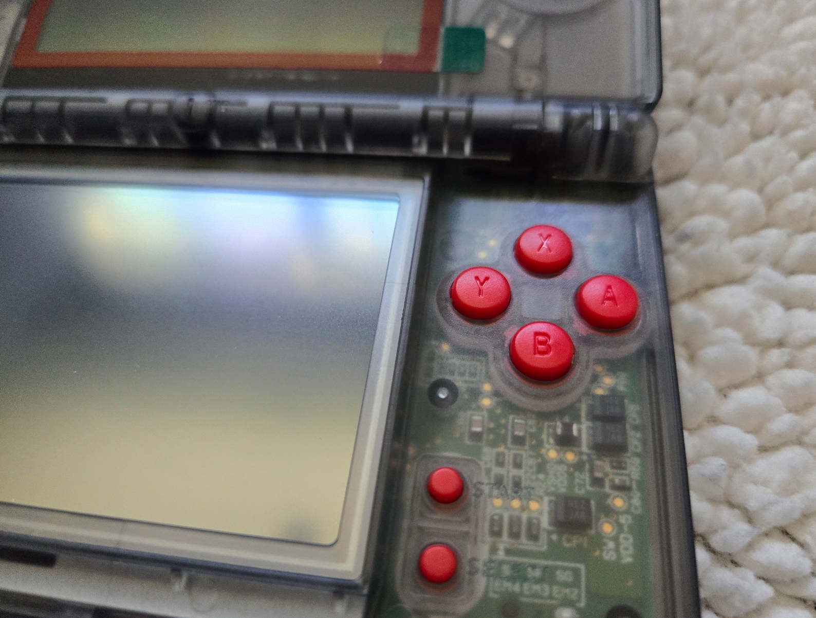 High Quality Custom Nintendo DS Lite- Smoke Gray W/ Red Buttons - Etsy