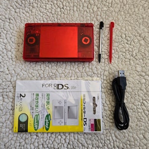 High Quality Custom Nintendo DS Lite- Clear Red - Etsy