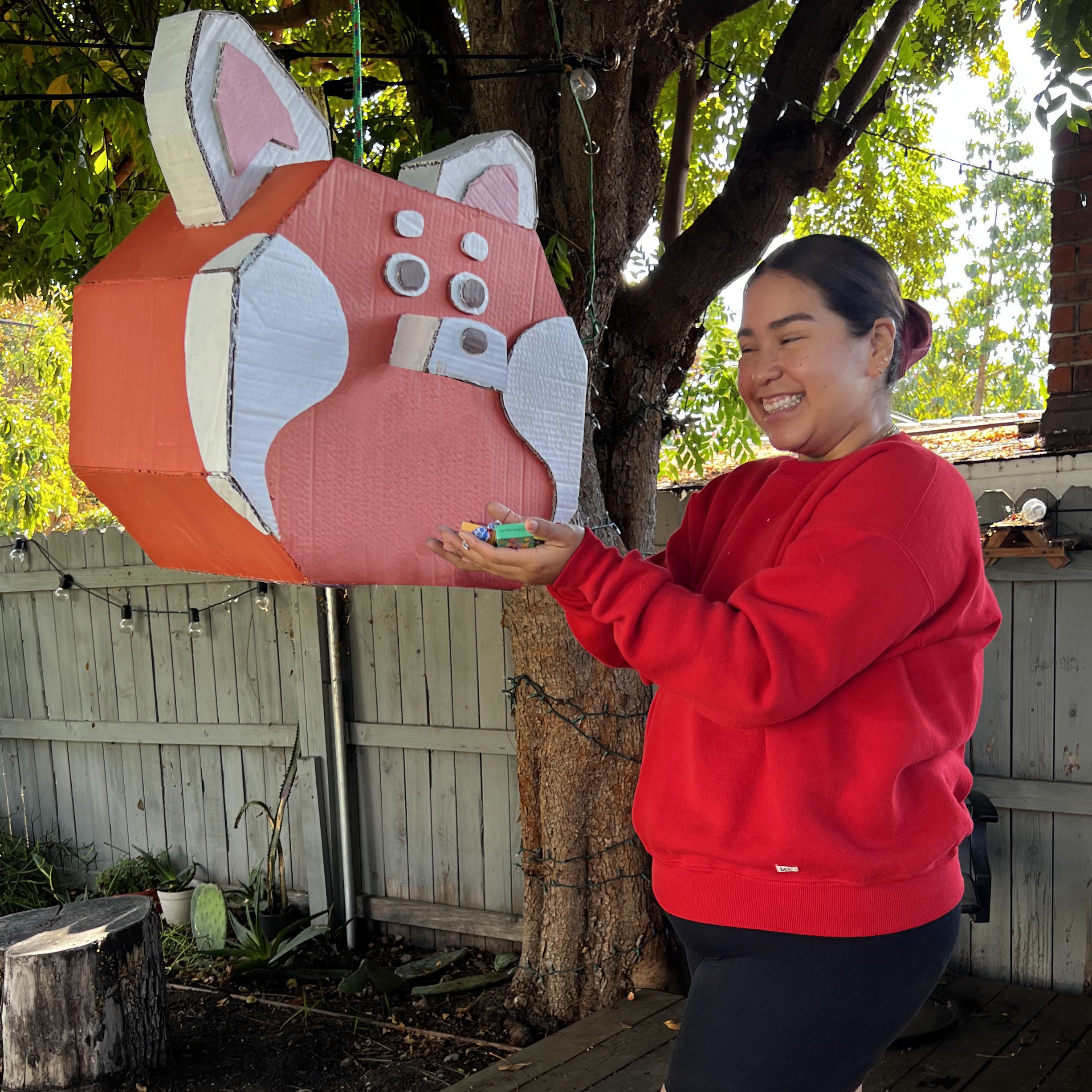 RED PANDA Cardboard Piñata Templates PDF D.I.Y Homemade - Etsy