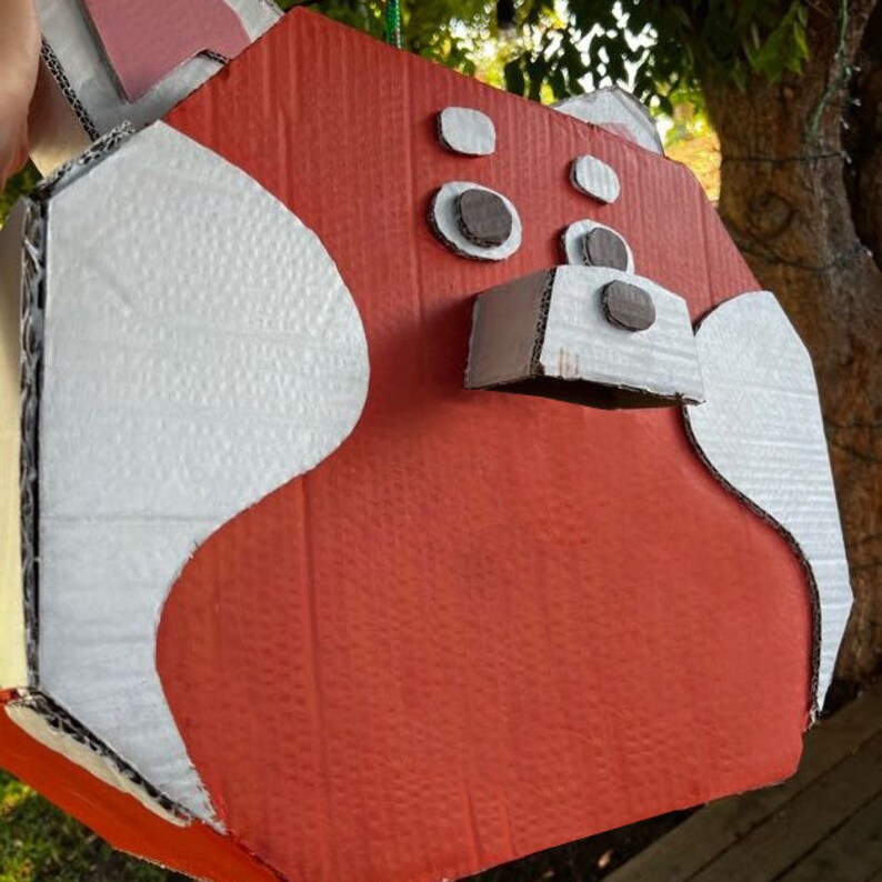 RED PANDA Cardboard Piñata Templates PDF D.I.Y Homemade - Etsy
