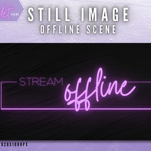 Animated Neon Purple Twitch Streaming Scenes - Screen Pack - Starting ...