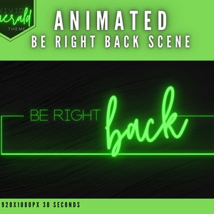 Animated Neon Green Twitch Streaming Scenes - Screen Pack - Starting ...
