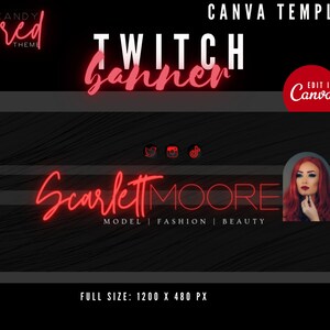 Neon Black & Red Animated Twitch Streaming Package - Labels, Panels, Starting Soon, BRB, Offline ...