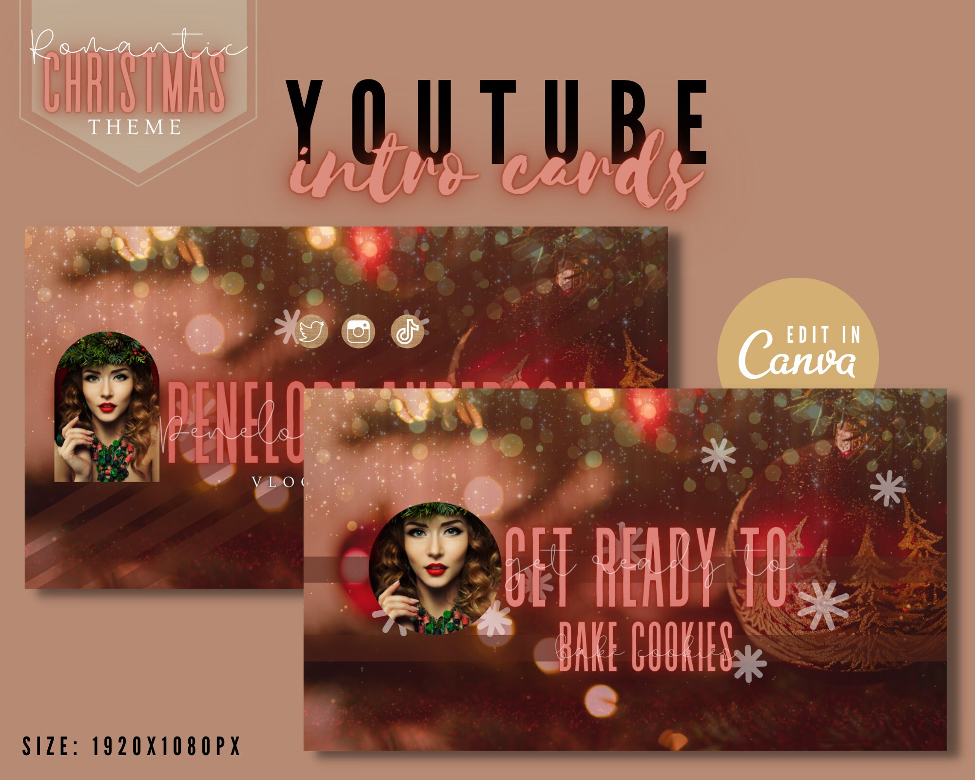 Youtube Channel Kit - Vlogmas - Branding Kit With Banner, Intro, Outro ...