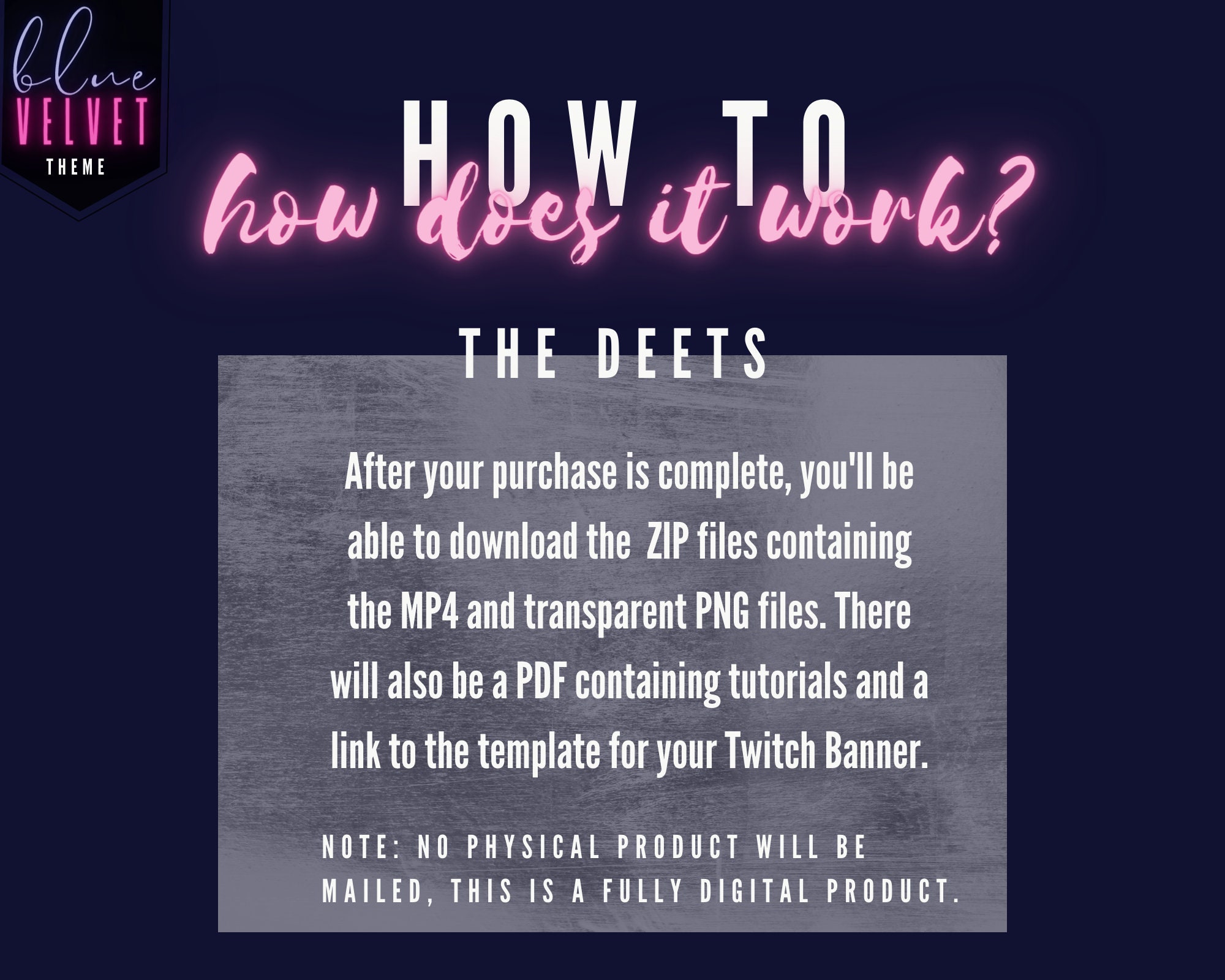 Blue Velvet Pink Animated Twitch Streaming Package Alerts - Etsy