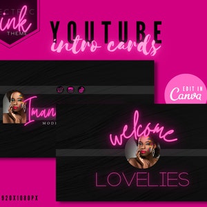 Youtube Channel Kit - Neon - Branding Kit With Banner, Intro, Outro ...