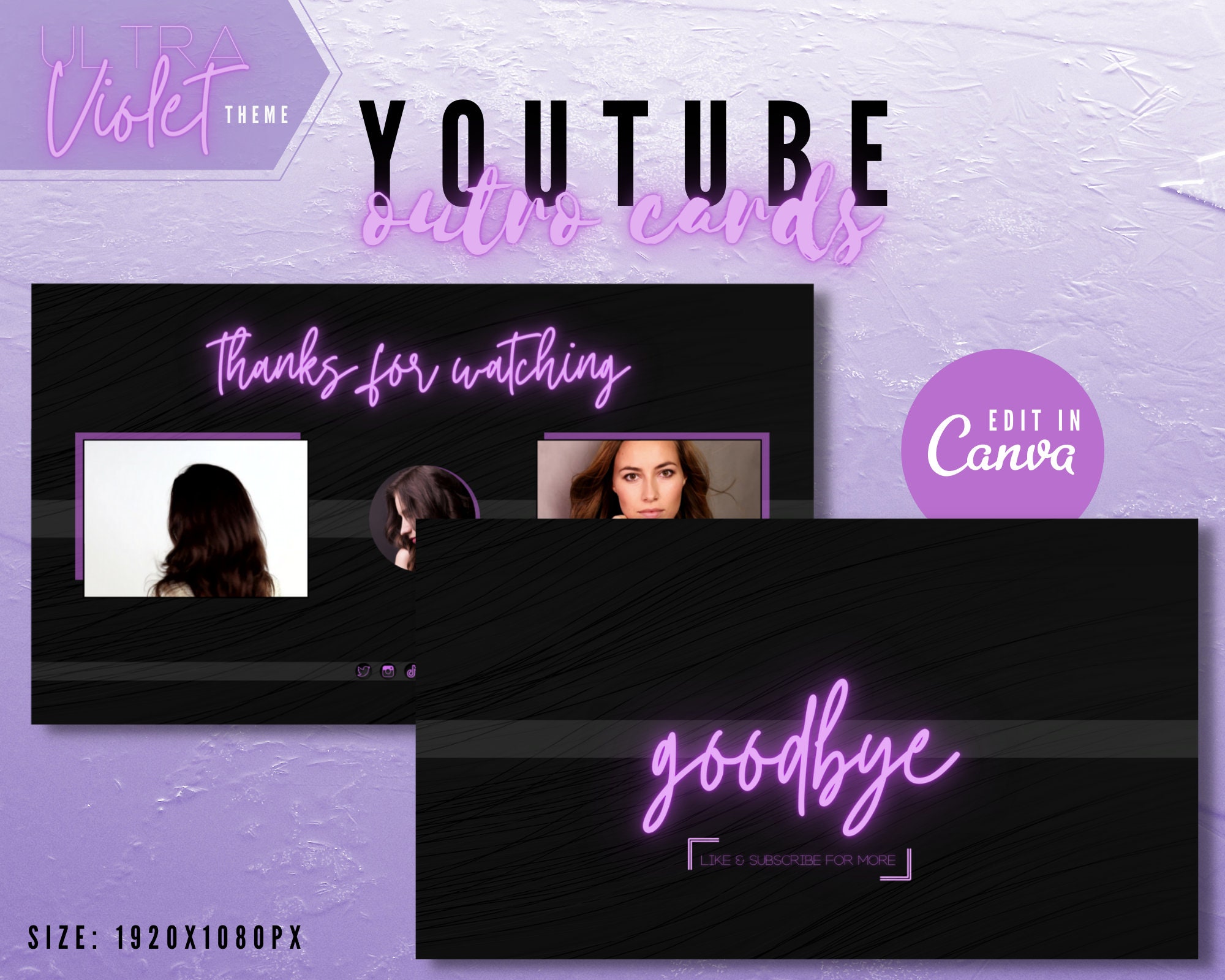 Youtube Channel Kit - Neon - Branding Kit With Banner, Intro, Outro ...