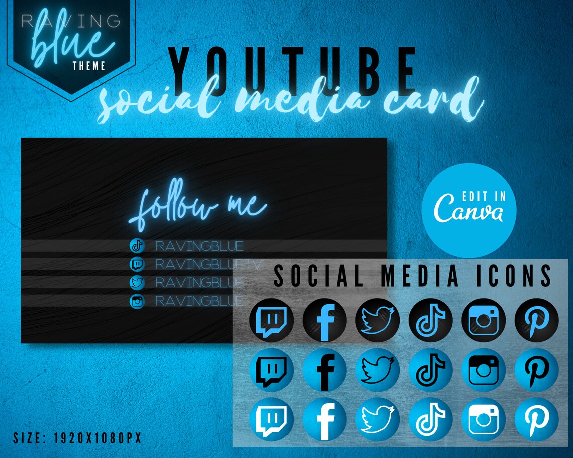 Youtube Channel Kit - Neon - Branding Kit With Banner, Intro, Outro ...