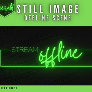 Animated Neon Green Twitch Streaming Scenes - Screen Pack - Starting ...