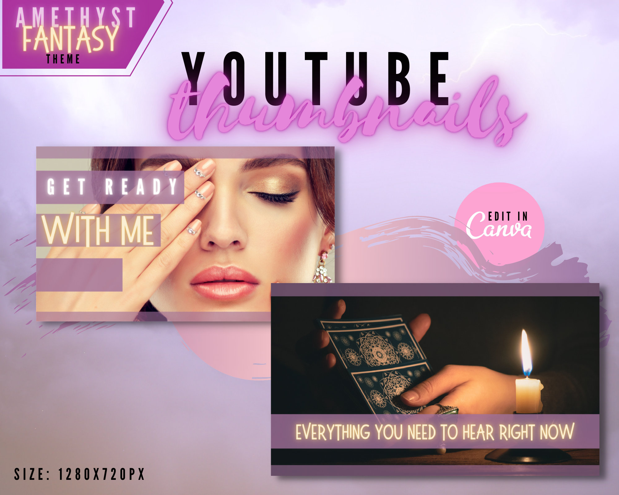 Vlogger - Youtube Channel Kit - Social Media Card - Branding Kit With ...
