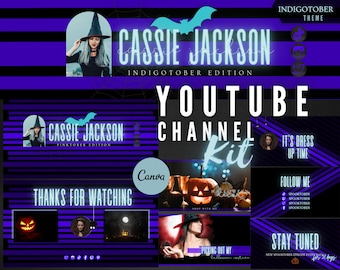 Youtube Channel Kit Spooktober Branding Kit With Banner, Intro, Outro ...