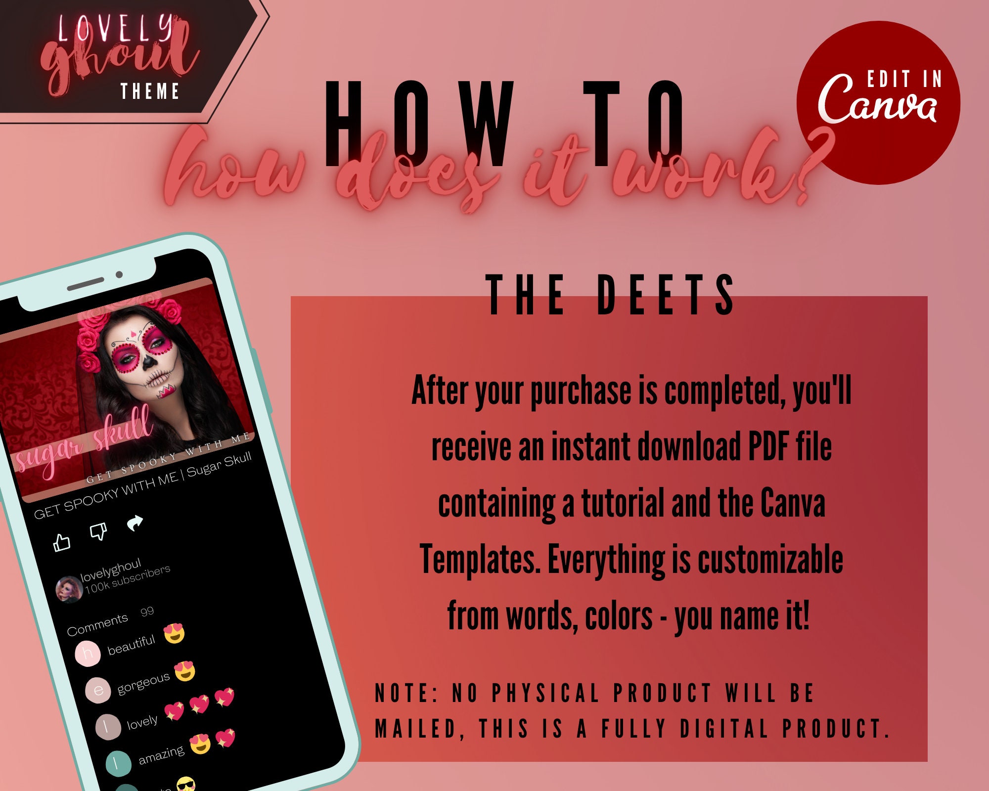 Youtube Intro Horror - Dark Theme Branding Channel Kit - Red, Goth ...