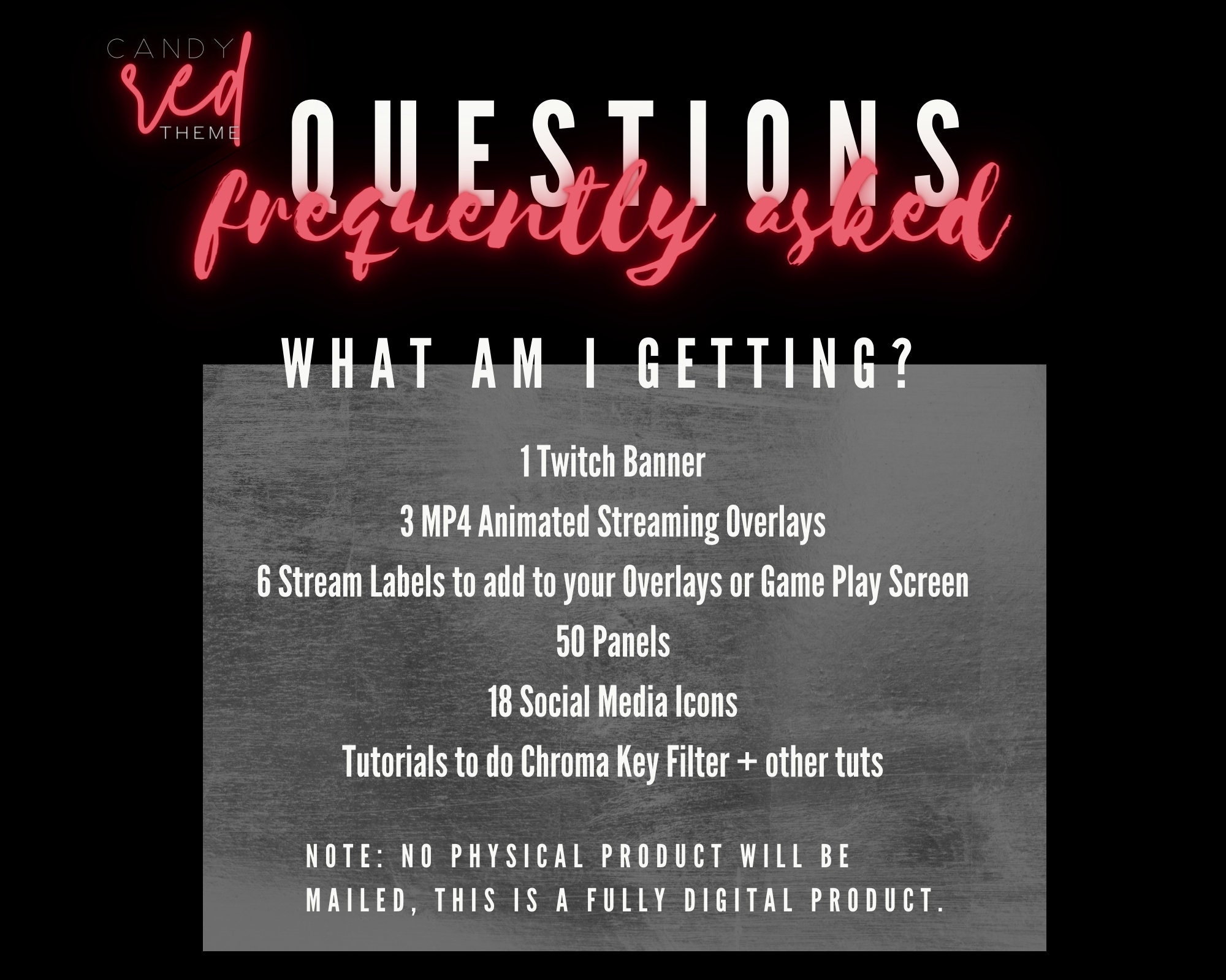 Neon Black & Red Animated Twitch Streaming Package Labels - Etsy Canada