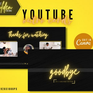Youtube Channel Kit - Neon - Branding Kit With Banner, Intro, Outro ...