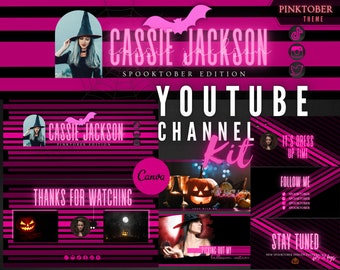 Youtube Channel Kit Spooktober Branding Kit With Banner, Intro, Outro ...