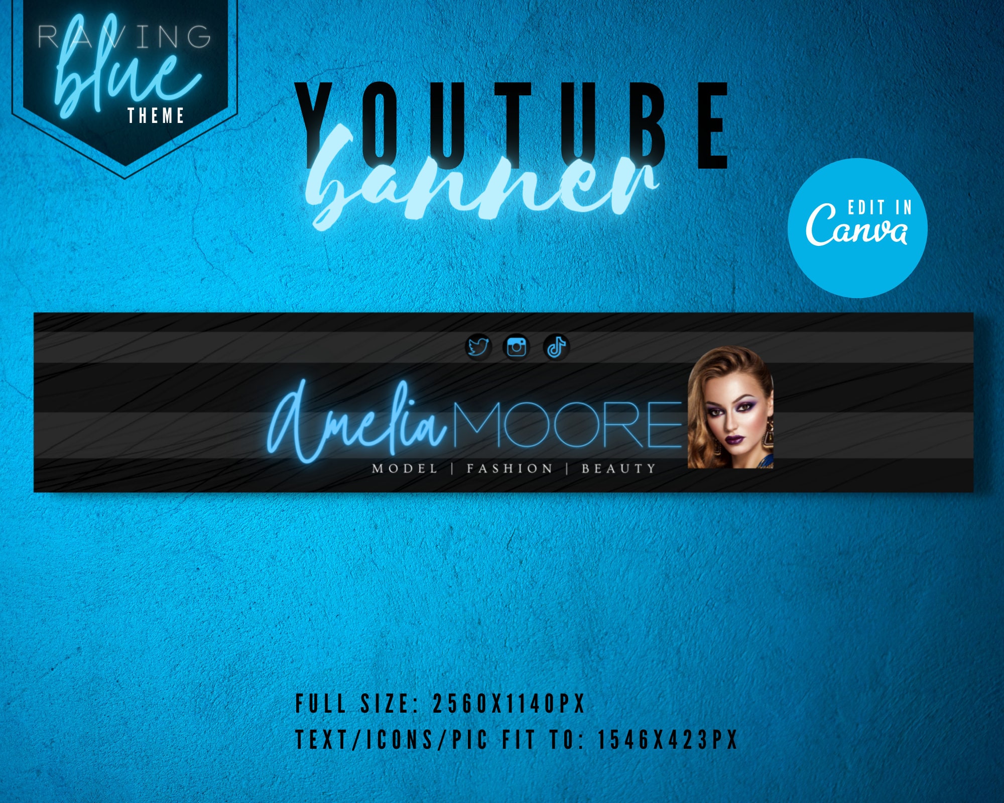 Youtube Channel Kit - Neon - Branding Kit With Banner, Intro, Outro ...