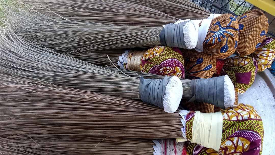 Traditional Natural Hand-made Broom From West Africa. - Etsy