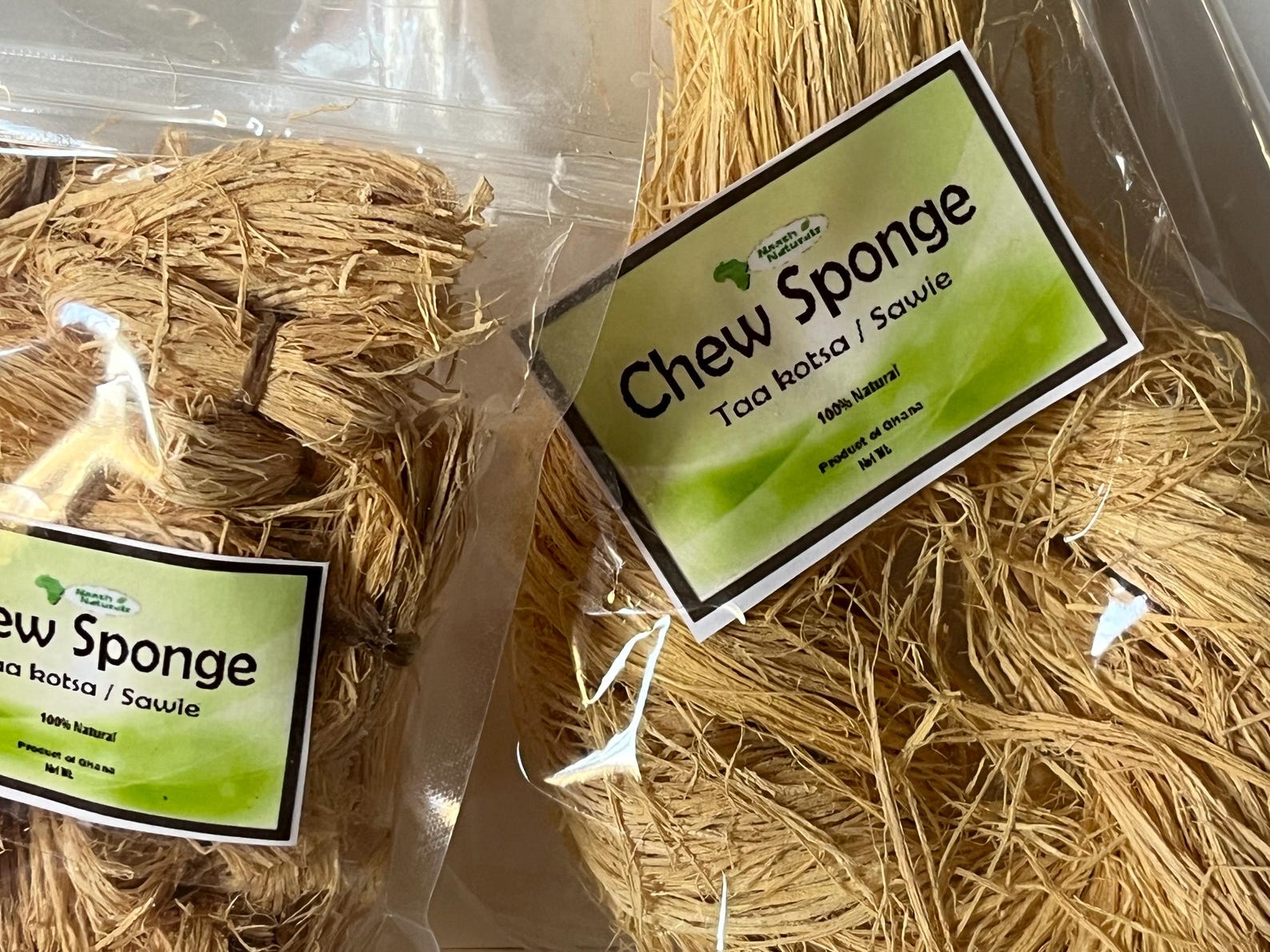 Natural Chewing Sponge,taakotsa,sawie From Ghana (100g) - Etsy