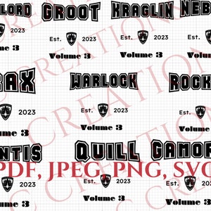 Guardians of the Galaxy Svg, Volume 3 Png, Peter Quill Svg, Marvel Png ...