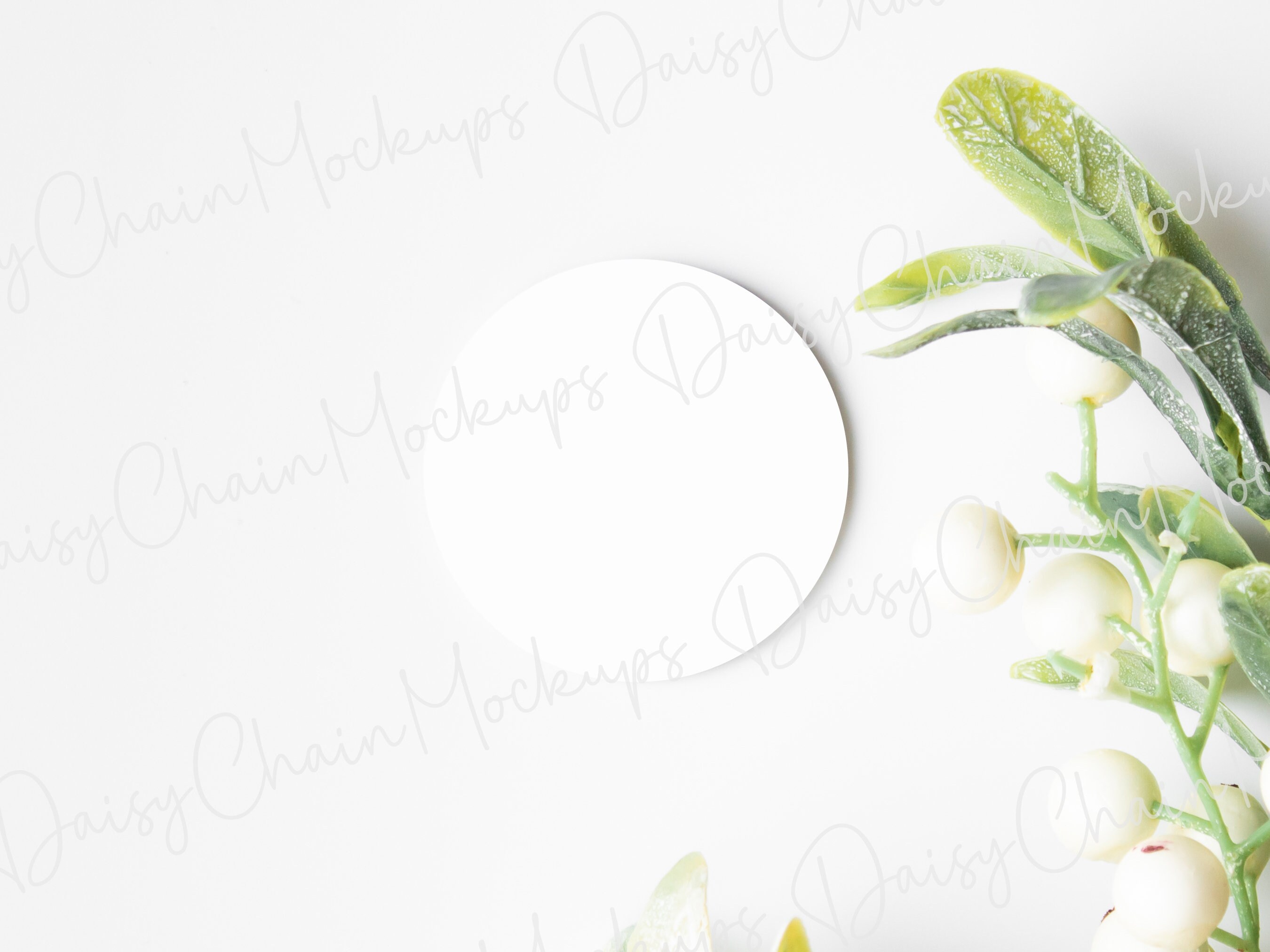 Round White Sticker Mockup Round Label Tab Mock Up Christmas - Etsy
