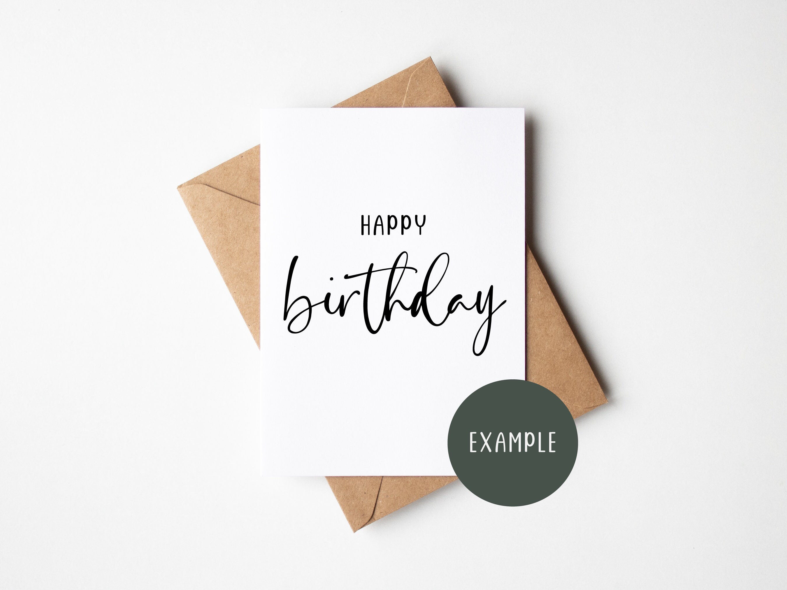 Minimal 5x7 Portrait Greeting Card Mockup With Diagonal Kraft - Etsy