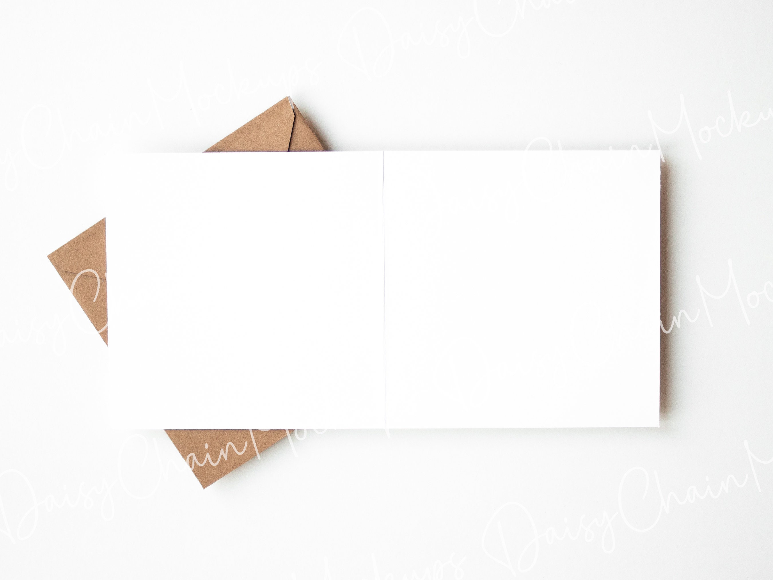 Minimal Square Open Greeting Card Mockup Portrait Display - Etsy UK