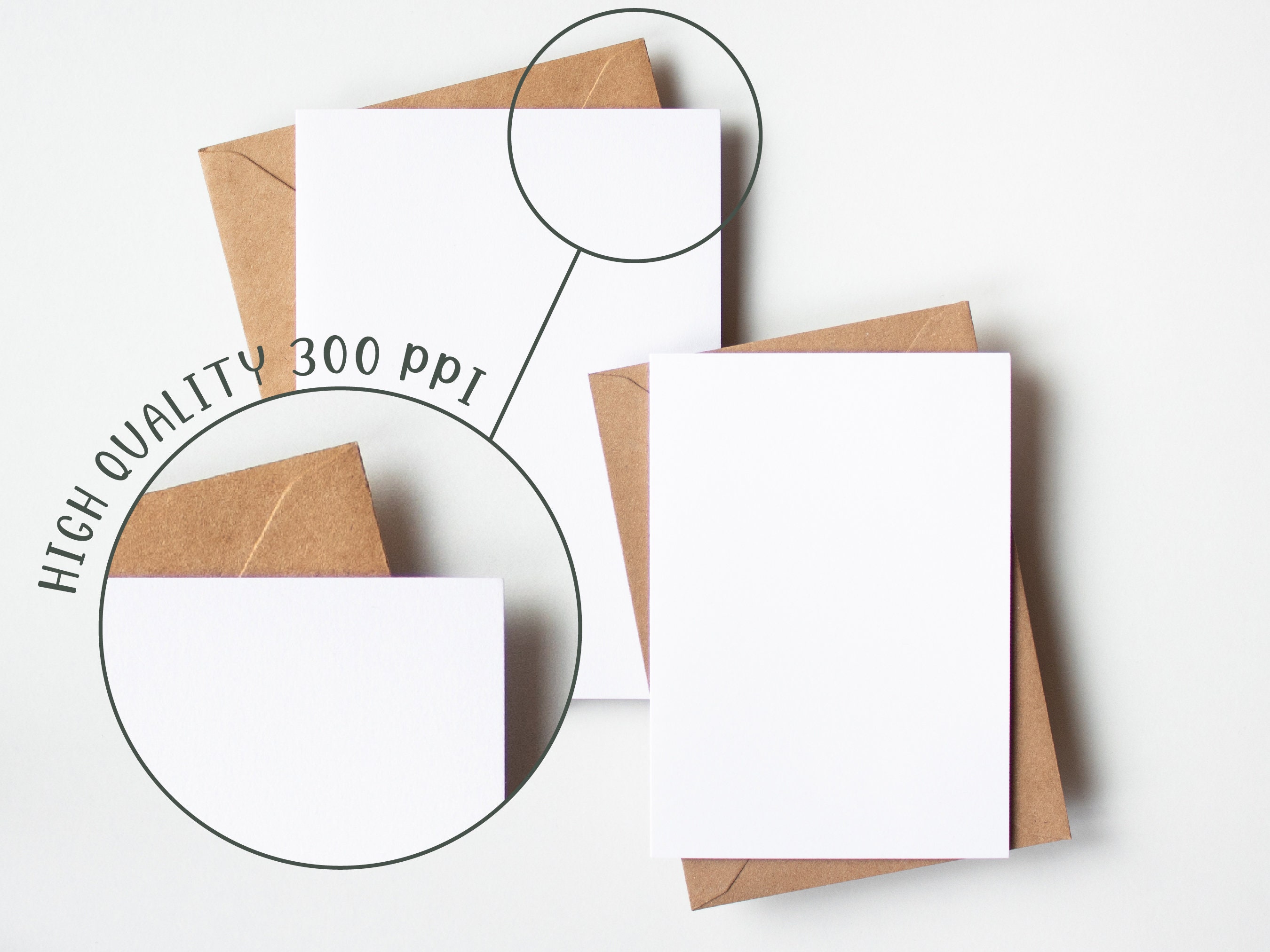 Multiple Greeting Card Mockup Portrait 5x7 & A6 Sized - Etsy