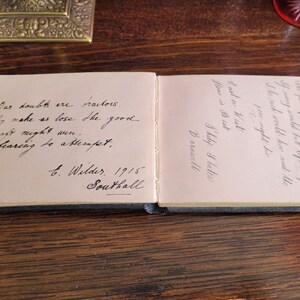 Lovely Antique Edwardian Album of Vintage Poems, Proverbs & Old Quotes ...