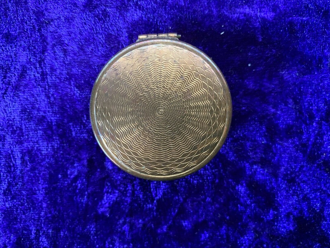 Beautiful 1920s Antique Tokalon Brass Powder Compact Top is Has a ...