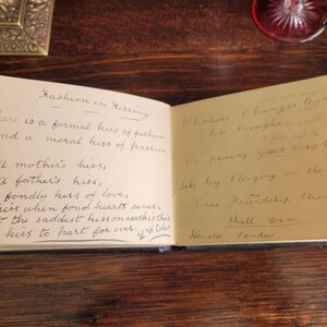 Lovely Antique Edwardian Album of Vintage Poems, Proverbs & Old Quotes ...