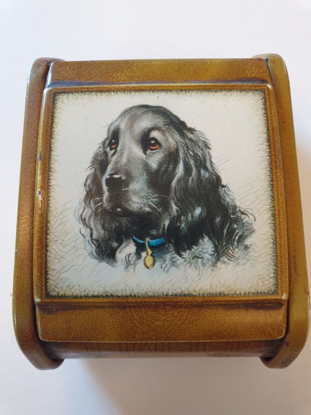 Beautiful Vintage Spaniel, Metal Hinge Tobacco Tin - Etsy