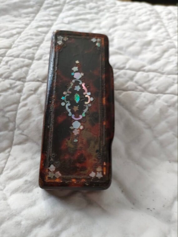 Stunning Georgian Treen Inlaid Mother of Pearl Faux - Etsy