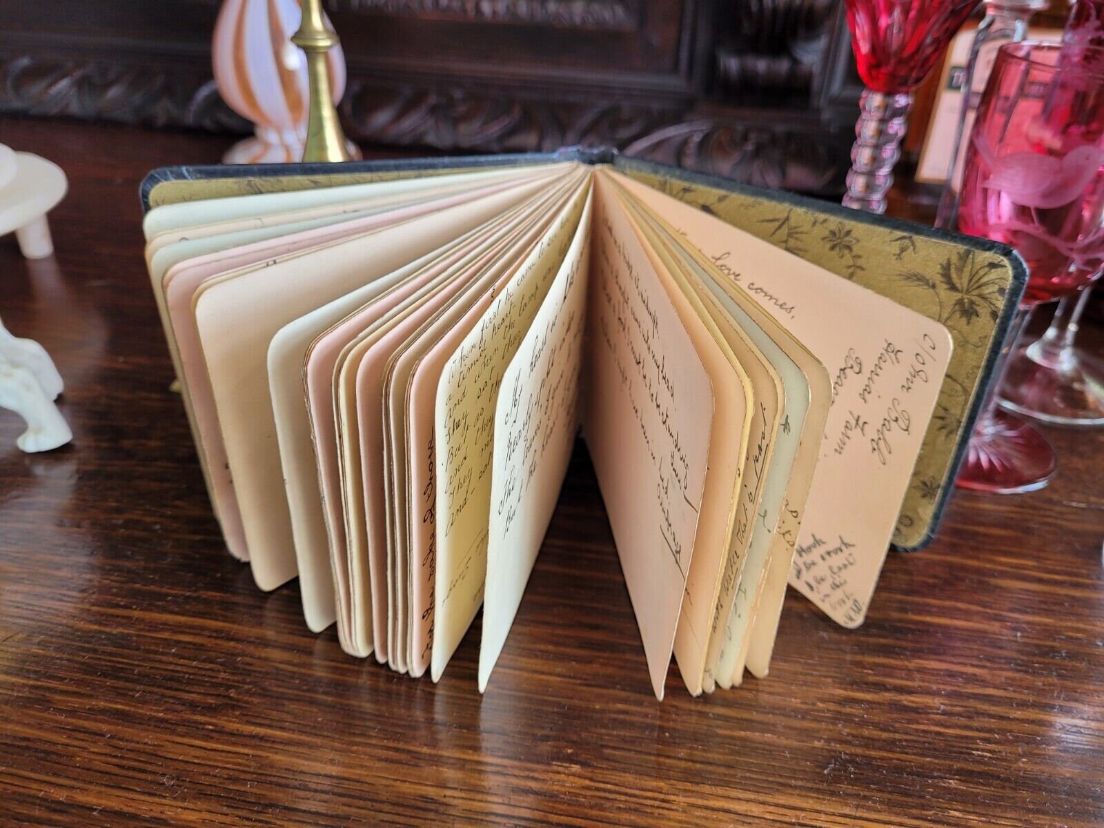 Lovely Antique Edwardian Album of Vintage Poems, Proverbs & Old Quotes ...