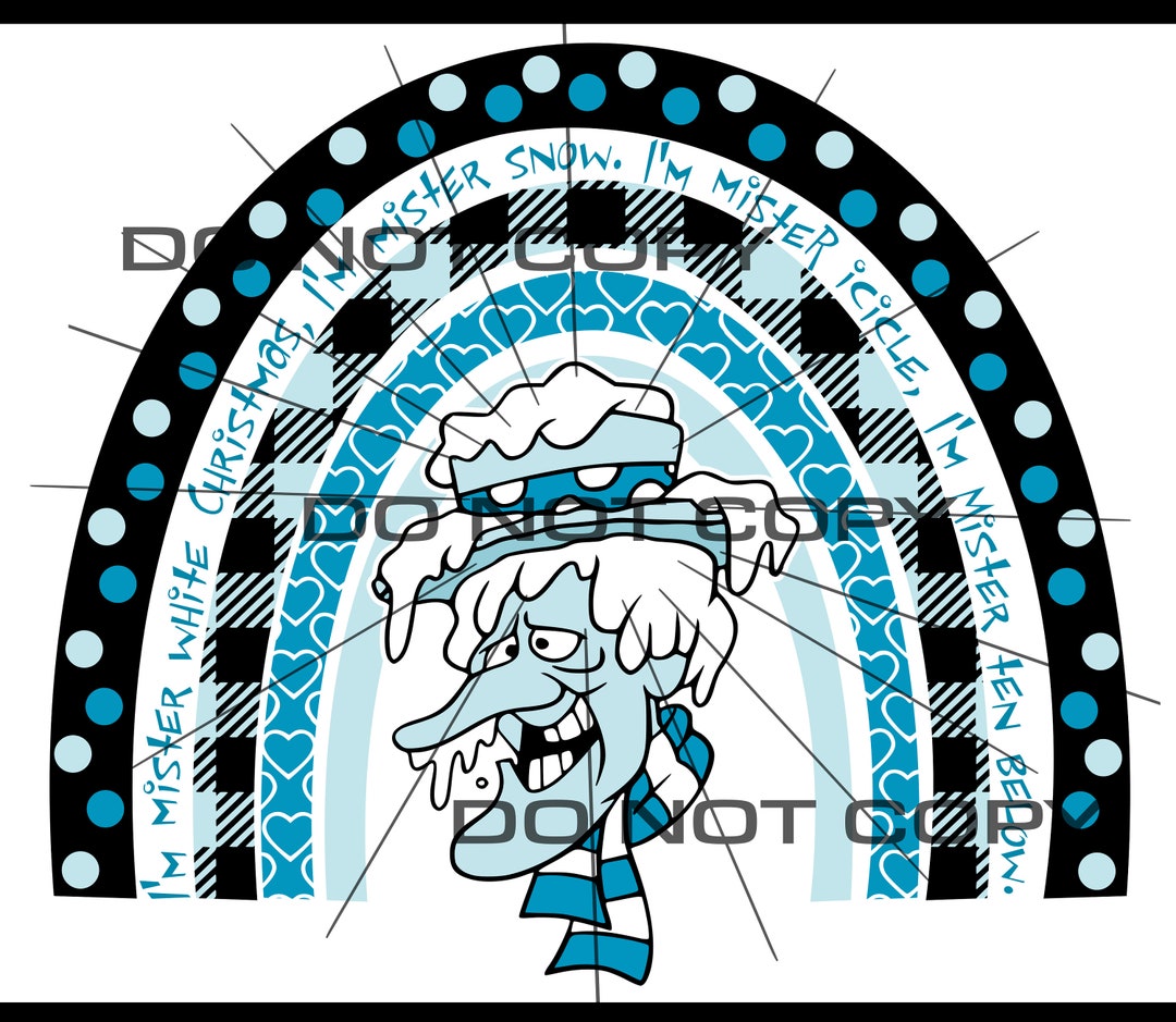 Cold Miser Rainbow SVG, Claymation, Classic Christmas Cartoon - Etsy