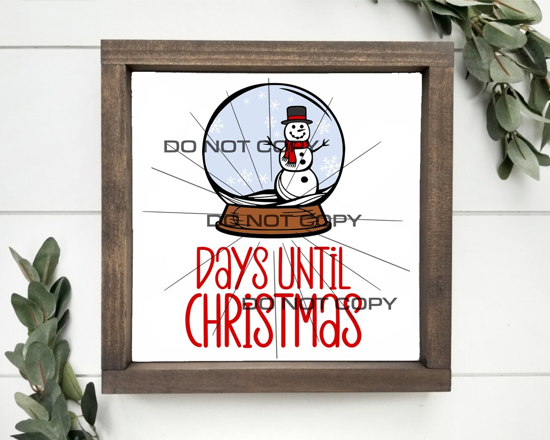 Snow Globe Countdown SVG, Countdown to Christmas, Snow Globe - Etsy