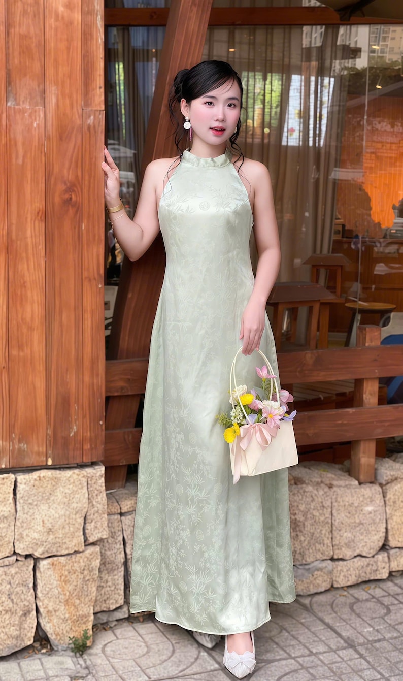 Alys Dress PDF Sewing Pattern | Halter Neck Maxi Dress | Elegant A-line ...