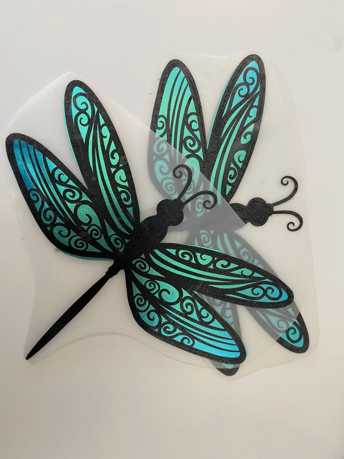Dragonfly Holographic Decal Unique for Any Decoration | Etsy