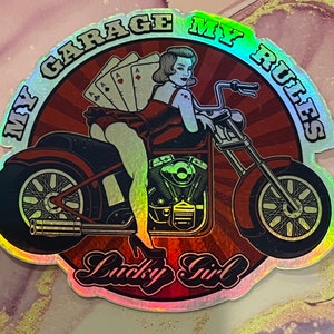 Pin up Girl Garage Stickers, Rockabilly Decals, 40's Girls Decal, Retro ...