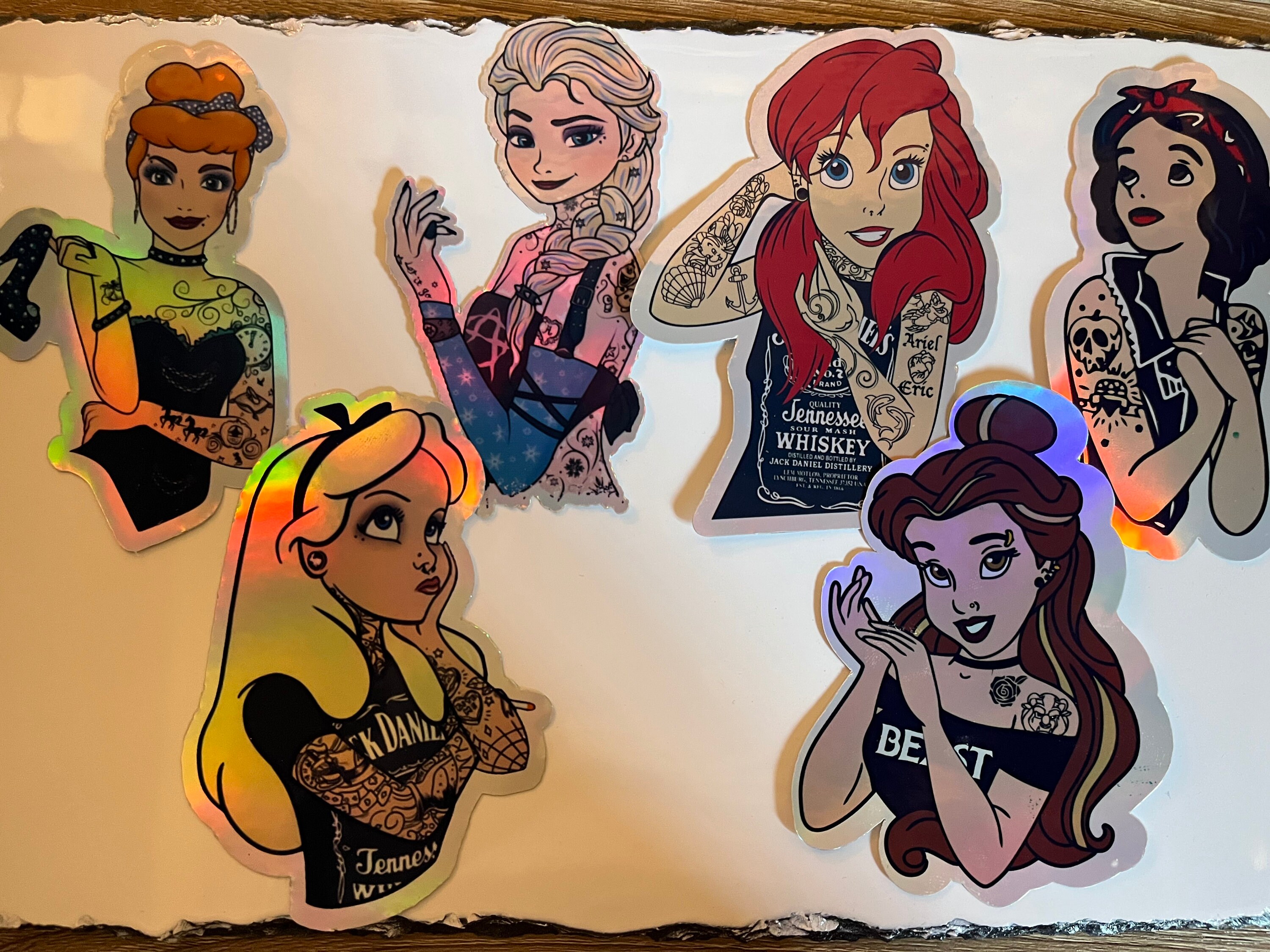 Rebel Style Belle Inspired Vinyl Sticker, Fan Art Decal, Princess ...